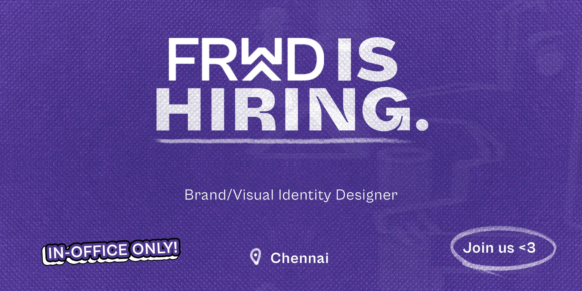 Apply here - FRWD Branding